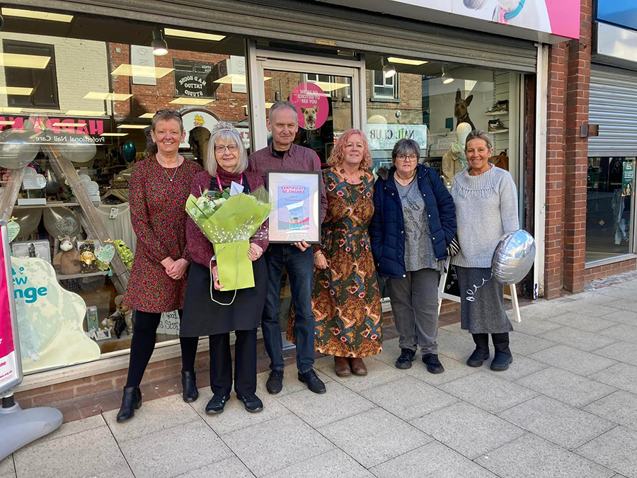 Round of a-paws for PDSA volunteer after 25 years at Bury shop - PDSA